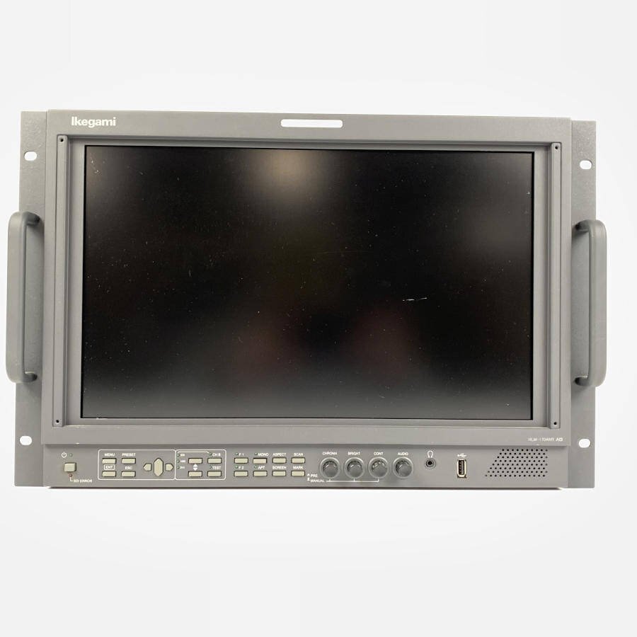 【傷や汚れあり】池上通信機 IKEGAMI HLM-1704WR 業務用 LCDカラーモニター 17型 HDTV SDTV対応 ジャンク品 ...