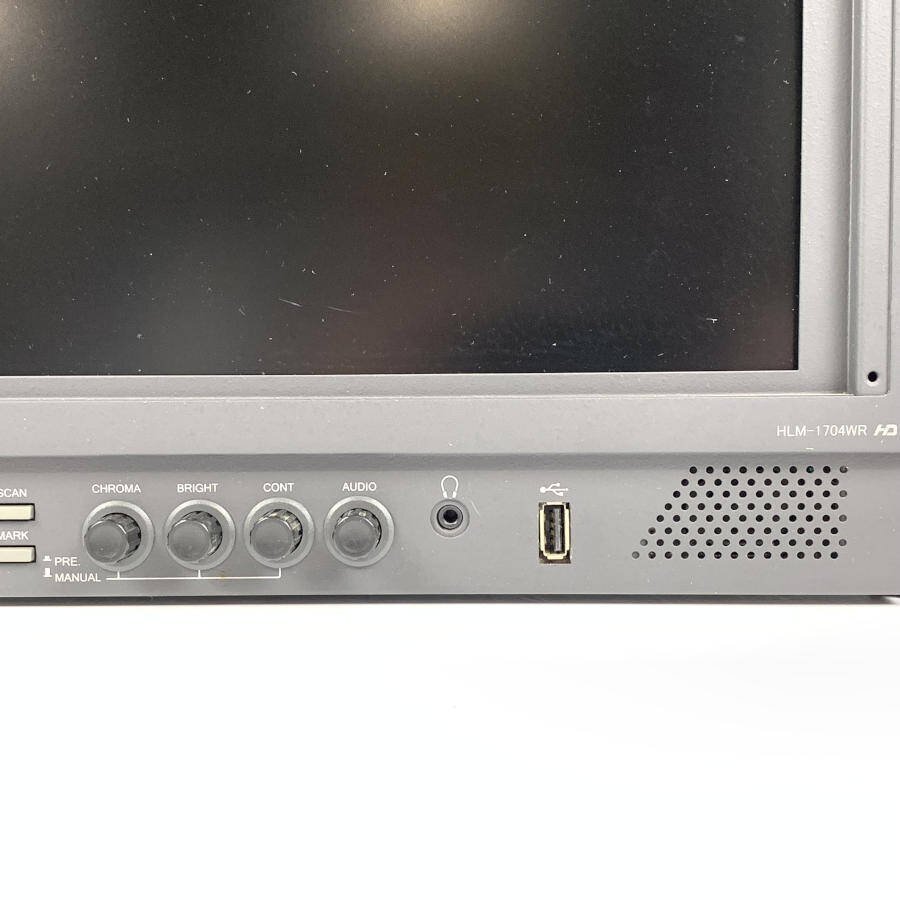 【傷や汚れあり】池上通信機 IKEGAMI HLM-1704WR 業務用 LCDカラーモニター 17型 HDTV SDTV対応 ジャンク品 ...