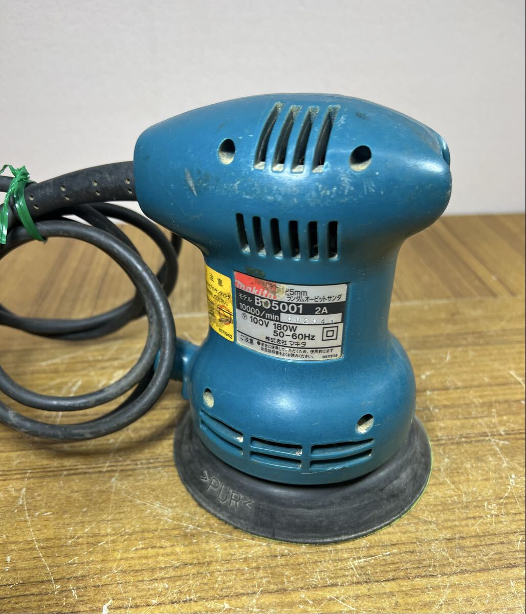 【傷や汚れあり】P1120-4. マキタ makita 125mmランダムオービットサンダー B05001 通電回転可 現状品の落札情報詳細 ...
