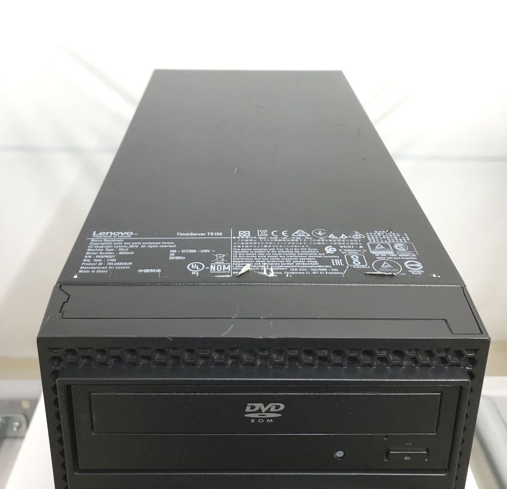 【やや傷や汚れあり】Lenovo ThinkServer TS150 Xeon E3 1225 v5 メモリ8GB 中古HDD1TB x2 ...
