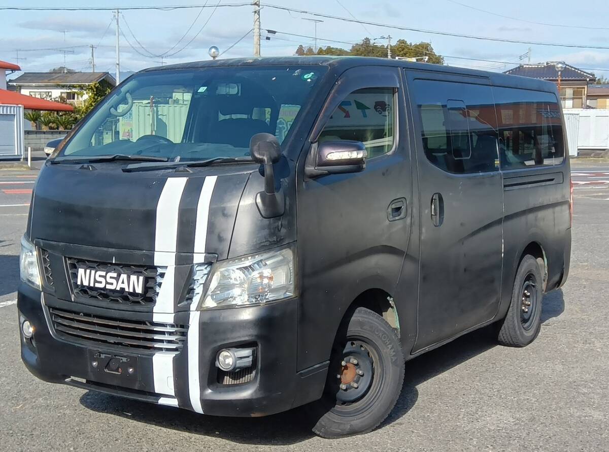 【走行距離 215206 km】いわき発 H24 日産 NV350キャラバン VR2E26 プレミアムGX 純正HDDナビ バックカメラ 抹消 ...
