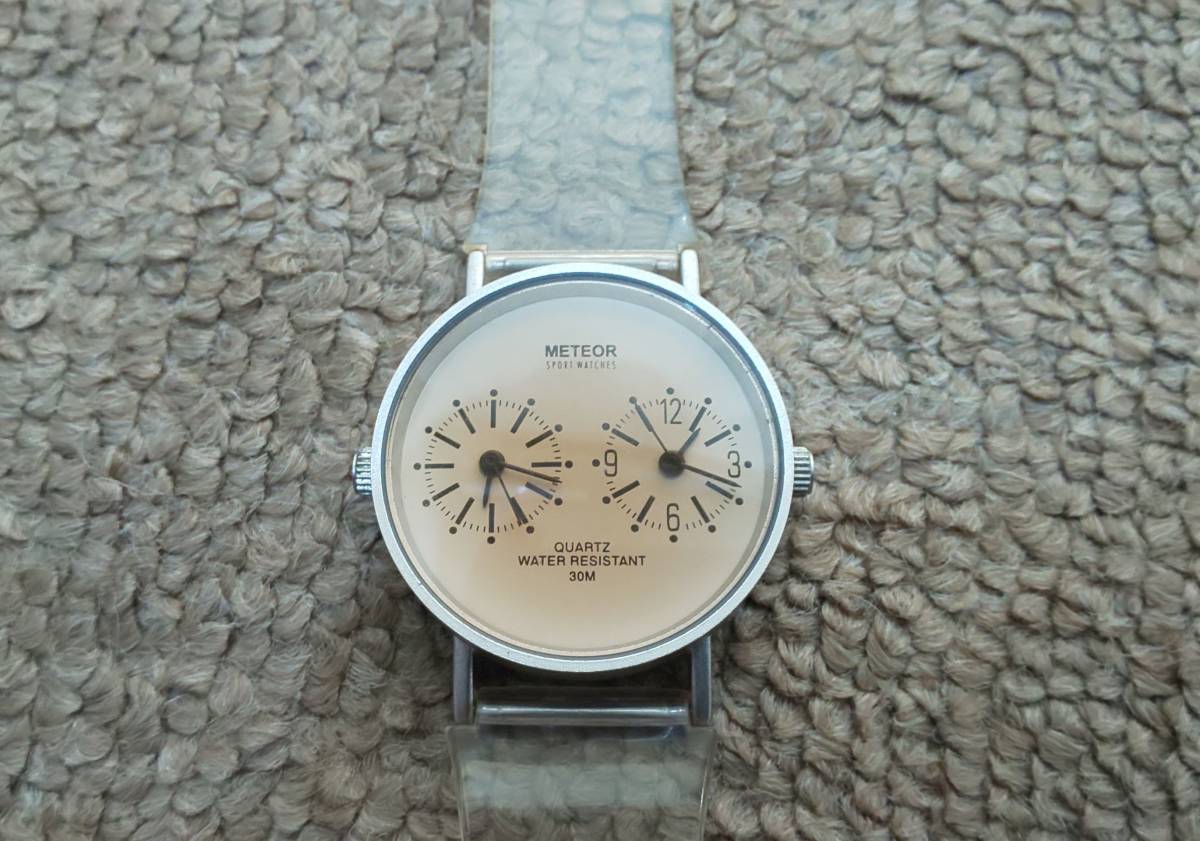 【新品】新品 ☆ METEOR SPORT WATCHES DUAL デュアルタイム腕時計 レア 電池交換済み の落札情報詳細| ヤフオク落札 ...