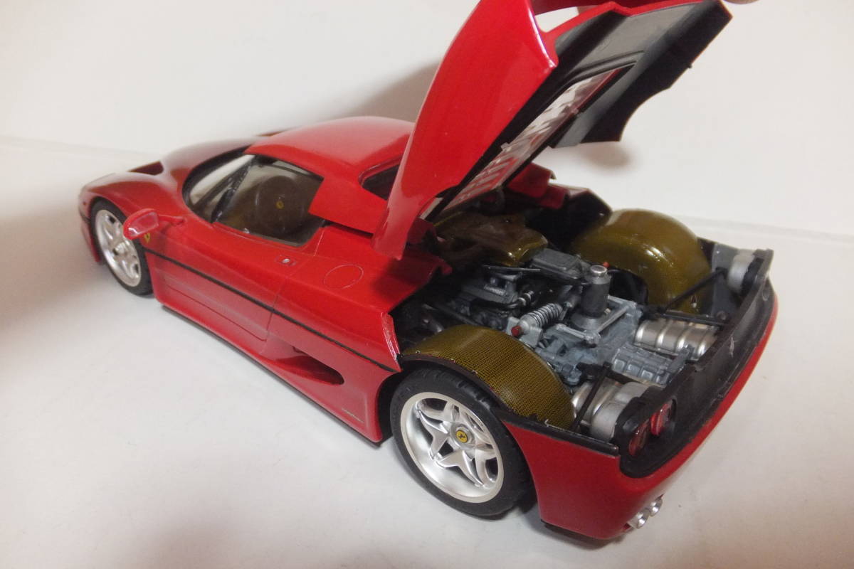 完成品 【1/24 フェラーリ F50】エンジン模型付属 プラモデル タミヤ製 イタリアンレッド 朱色(赤色)の落札情報詳細 - Yahoo!オークション落札価格検索 オークフリー
