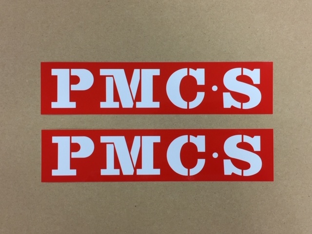 【新品】送料無料！ PMC・S ステッカー 2枚セット PMCS プリンス モータリスト クラブ スポーツ ハコスカ KPGC10 GC10 ...