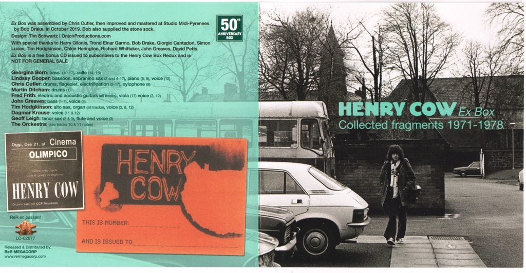 【新品】Henry Cow - Ex Box Collected Fragments 1971 - 1978 250枚限定50周年記念60頁 ...