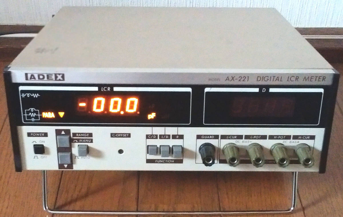 ADEX AX-221 DIGITAL LCR METER デジタルLCRメーター アデックスの落札情報詳細 - Yahoo!オークション落札価格検索 オークフリー