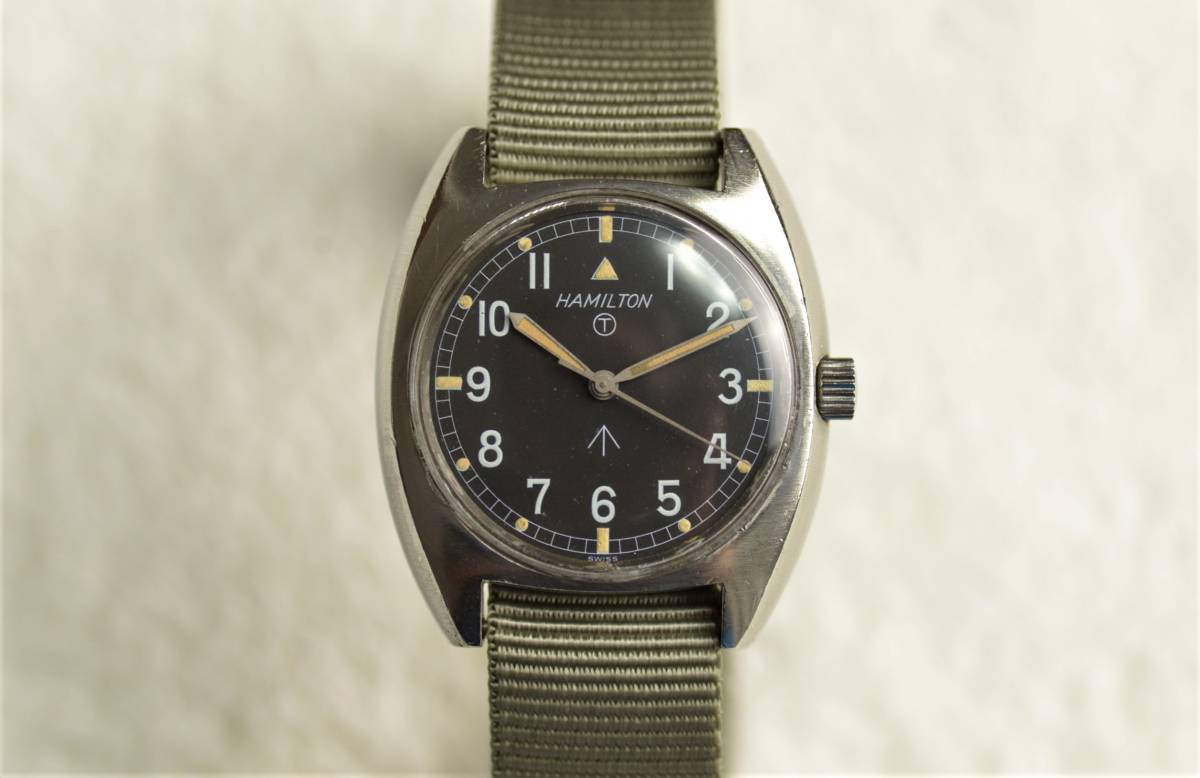 ☆ ハミルトン HAMILTON 英国陸軍 "W10" / BRITISH ARMY 手巻き Cal.649 1973年 状態良好 軍用時計 ...