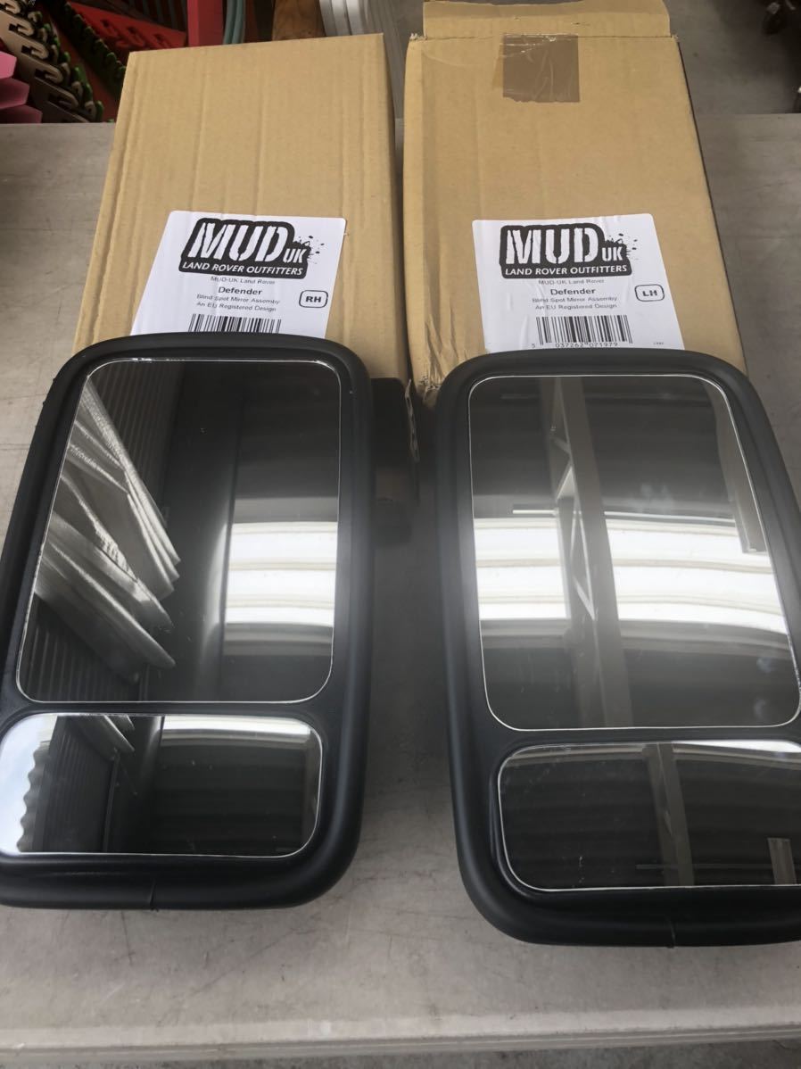 Land Rover Defender ディフェンダー 社外 ドアミラー 左右セット MUD UK blind spot mirror 中古品 ...
