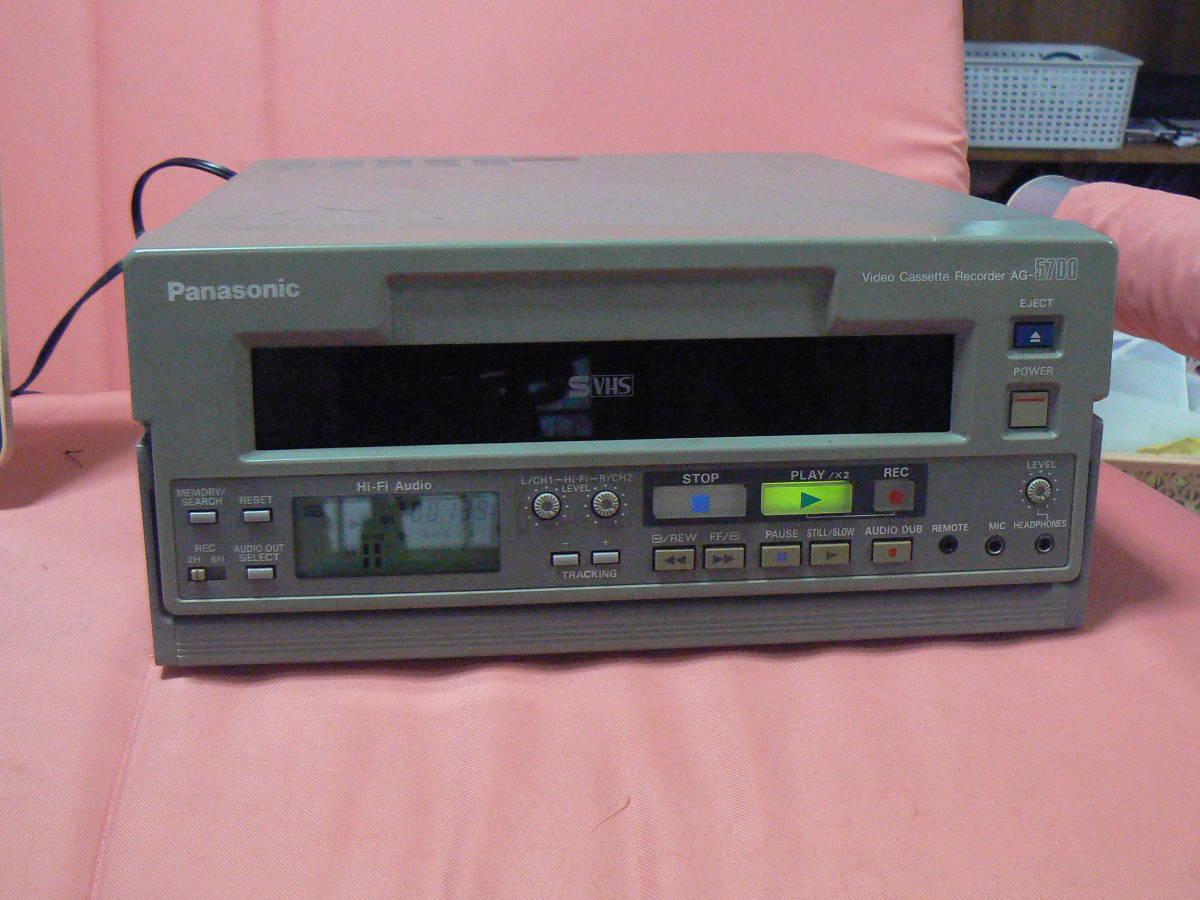 Panasonic S-VHS 業務用ビデオレコーダー AG-5700の落札情報詳細 - Yahoo!オークション落札価格検索 オークフリー