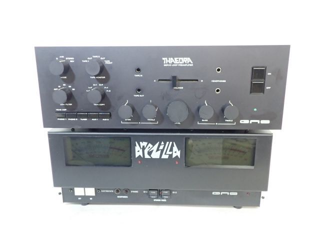 【BAVCO正規輸入品】GAS ガス パワーアンプ AMPZILLA II + プリアンプ THAEDRA 初期型 100V仕様ステッカー付 ...
