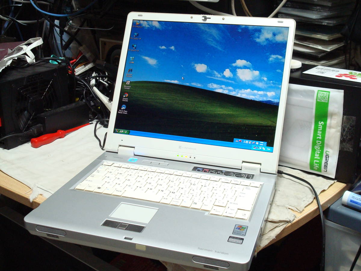 Windows xp Intel Celeron 1300MHz メモリ1GB HD120GB dynabook EX/2513CDST 送料 ...