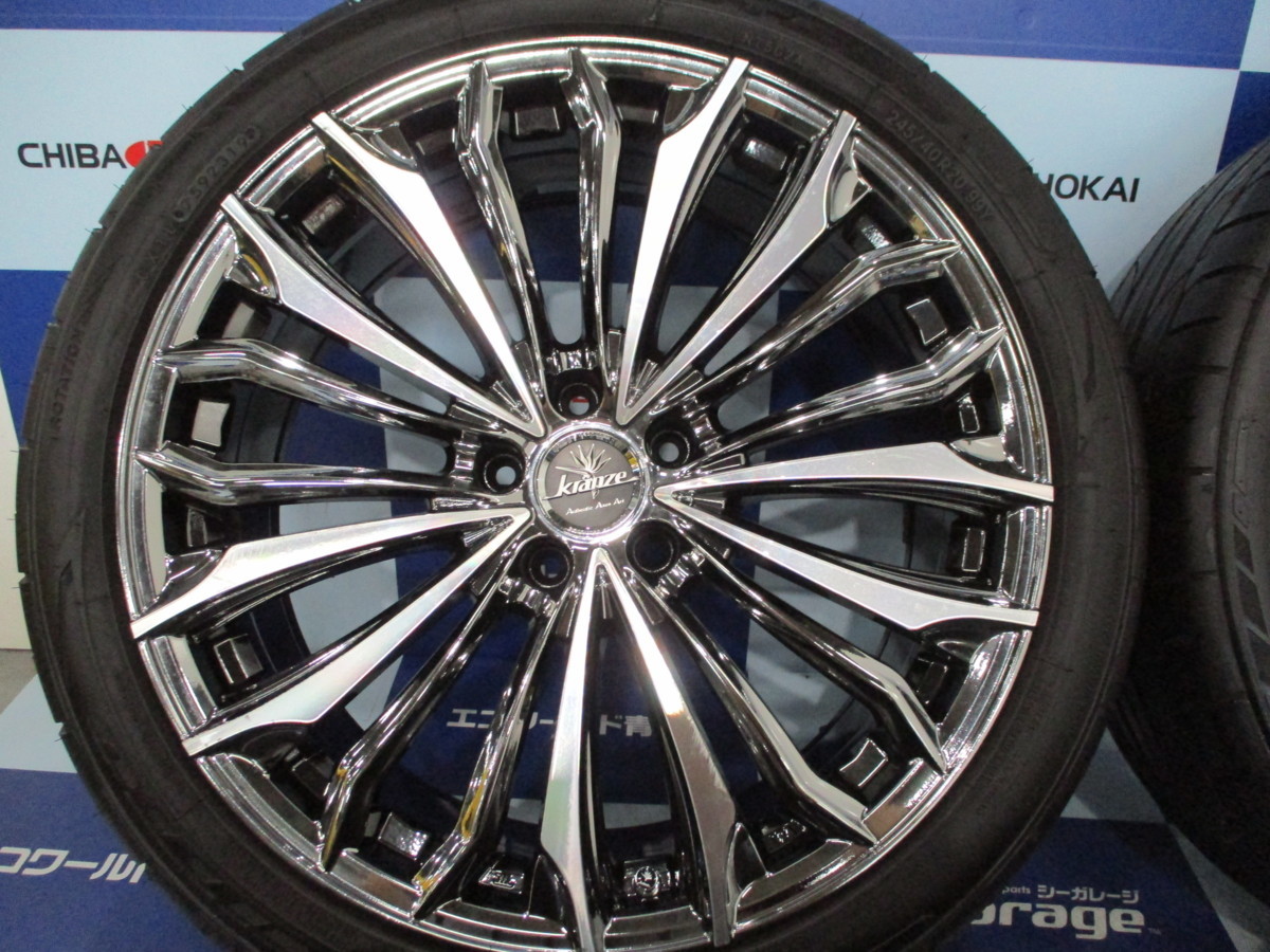 chi33 Kranze Felsen 358 EVO クレンツェ ファルゼン 20インチ アルミホイール + Nitto NT555 245/40R20 タイヤ 夏 アルファード 等 の落札 ...