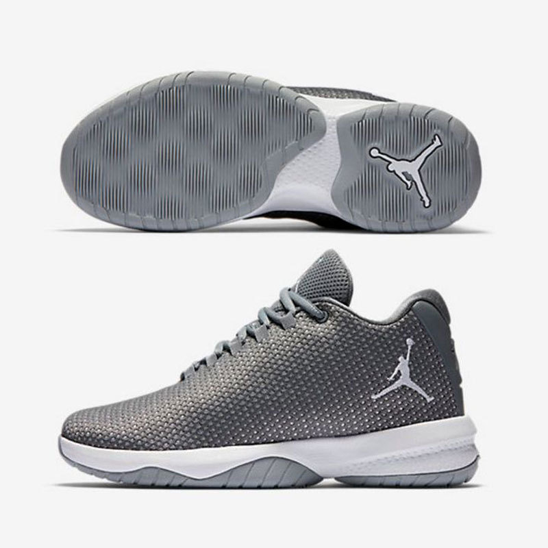 【未使用】23㎝ ナイキ ジョーダン B フライ BG 灰 JORDAN B . FLY 881446-003 ジュニア バスケ ミニバスの ...