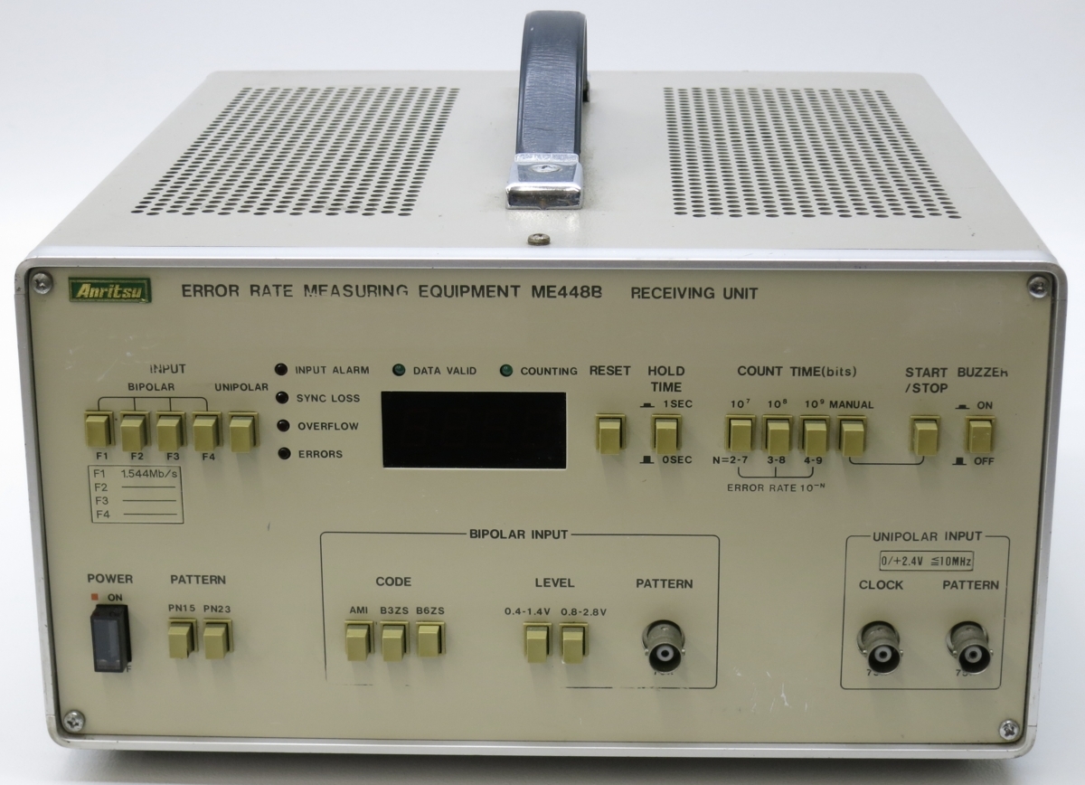 WT31684 Anritsu ME448B 誤り率測定装置 受信ユニットのみ【現状渡し品】の落札情報詳細 - Yahoo!オークション落札 ...
