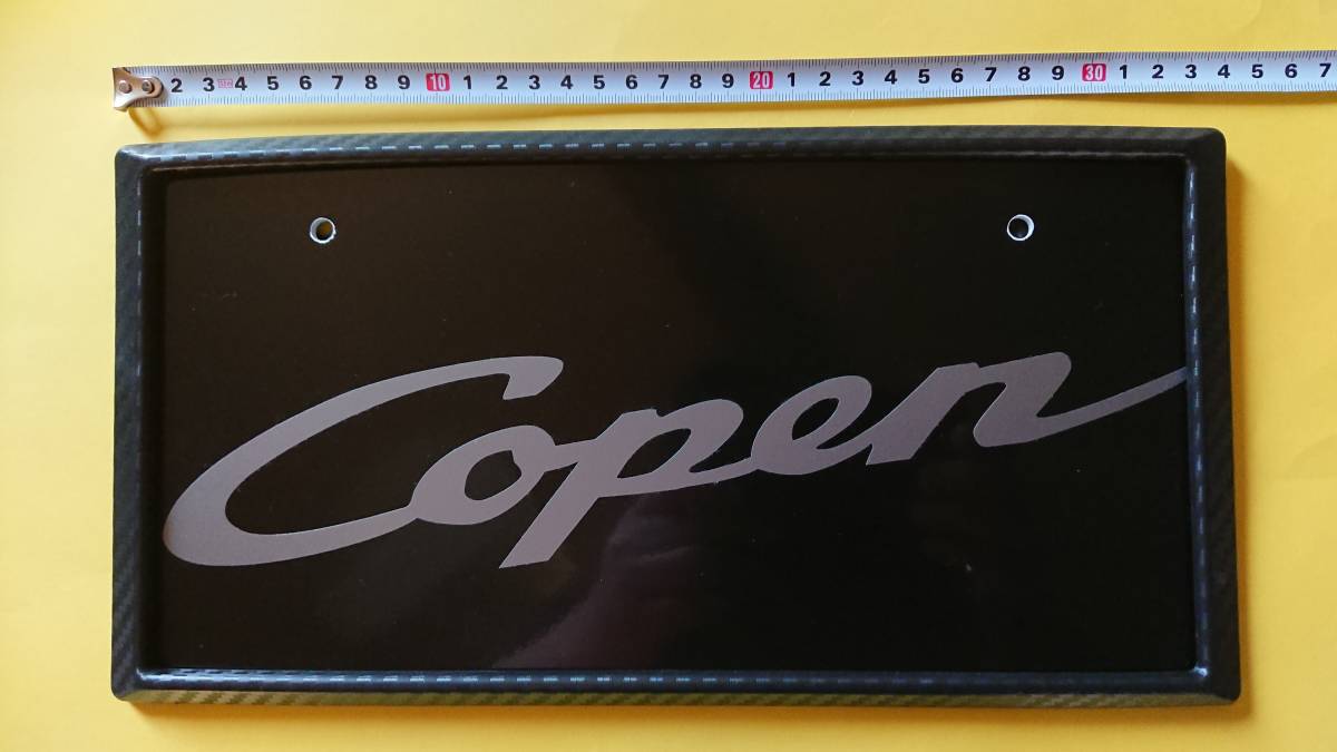 【新品】【展示品! レア!! カーボンフレーム ナンバープレート!!! 送料無料 】Copen / L-880K / ダイハツ 旧型 コペン ...