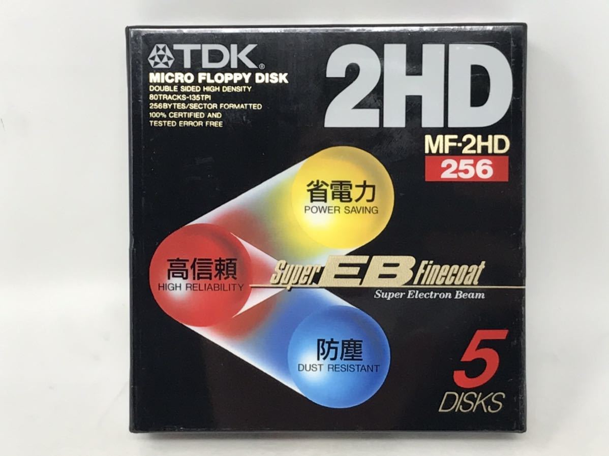 【未使用】TDK 3.5インチ2HDフロッピーディスク 5枚組プラケース入り MF2HD-256X5P 未開封品 未使用 N2179 の落札情報詳細| ヤフオク落札価格情報 オークフリー