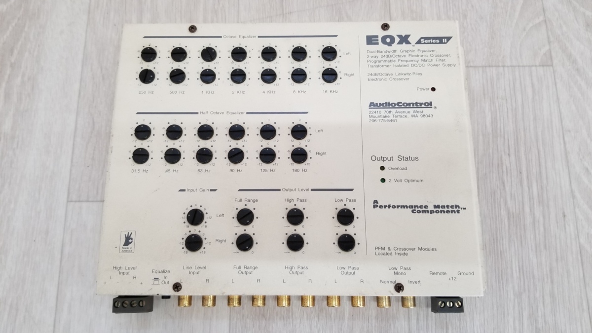 033S54 AudioControl EQX SeriesⅡ オーディオコントロール の落札情報詳細 - ヤフオク落札価格検索 オークフリー