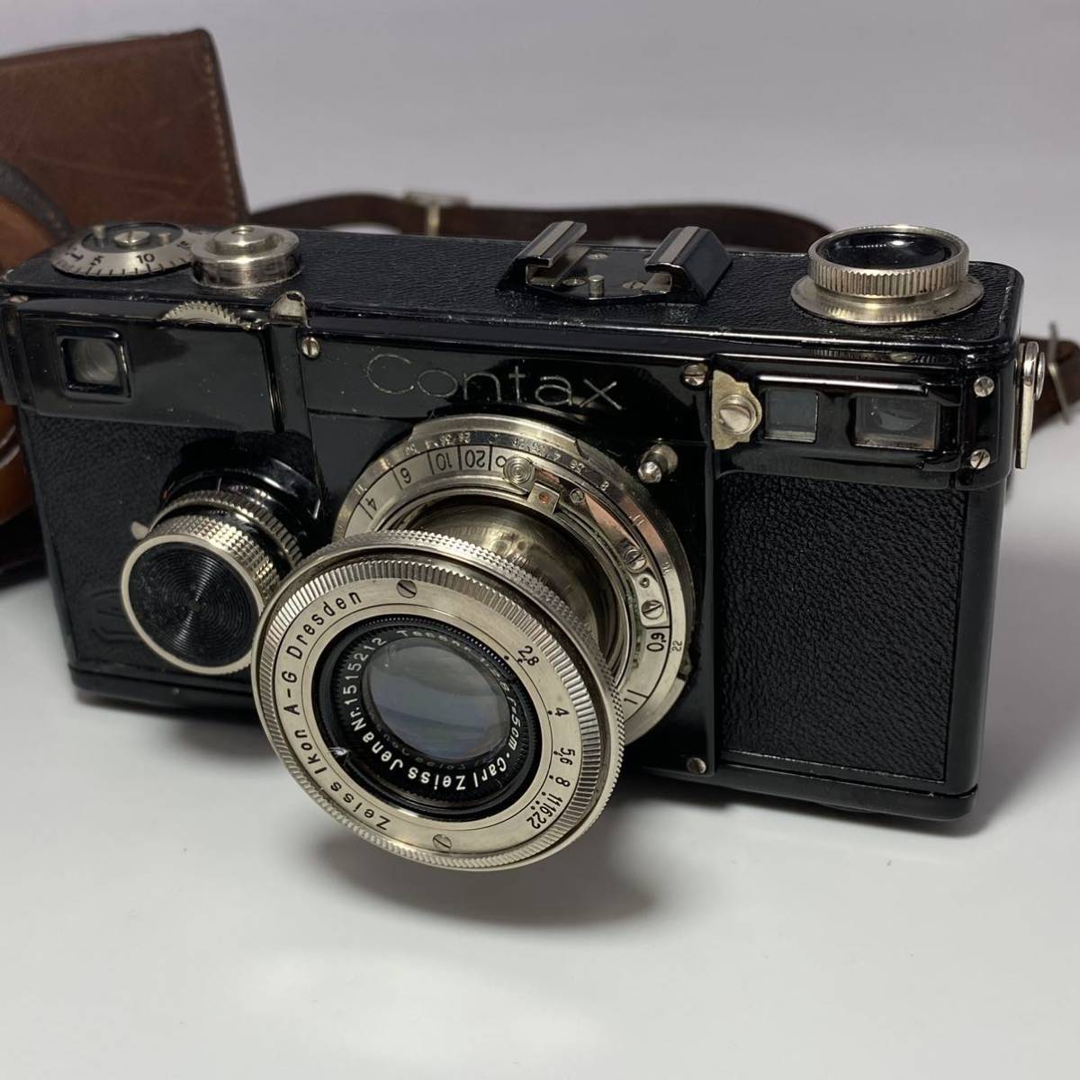 ZEISS IKON CONTAX 1 型 コンタックス 35mmカメラ ケース付 激レア アンティークの落札情報詳細 - Yahoo!オークション落札価格検索 オークフリー