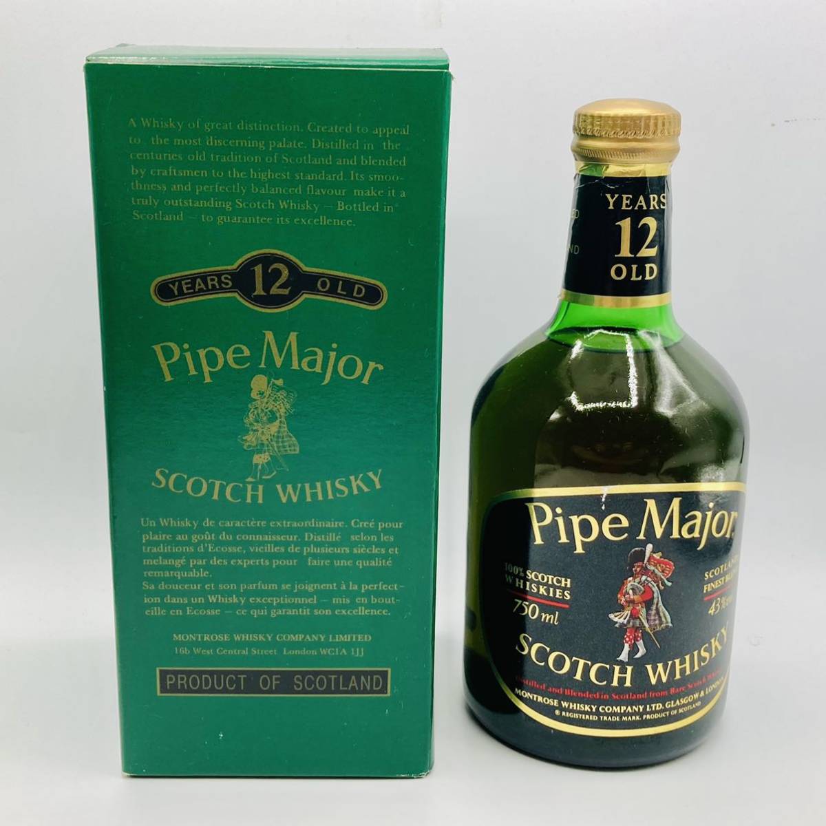 【新品】【未開栓】Pipe Major YEARS 12 old SCOTCH WHISKY パイプメジャー 12年 スコッチ ウイスキー ...