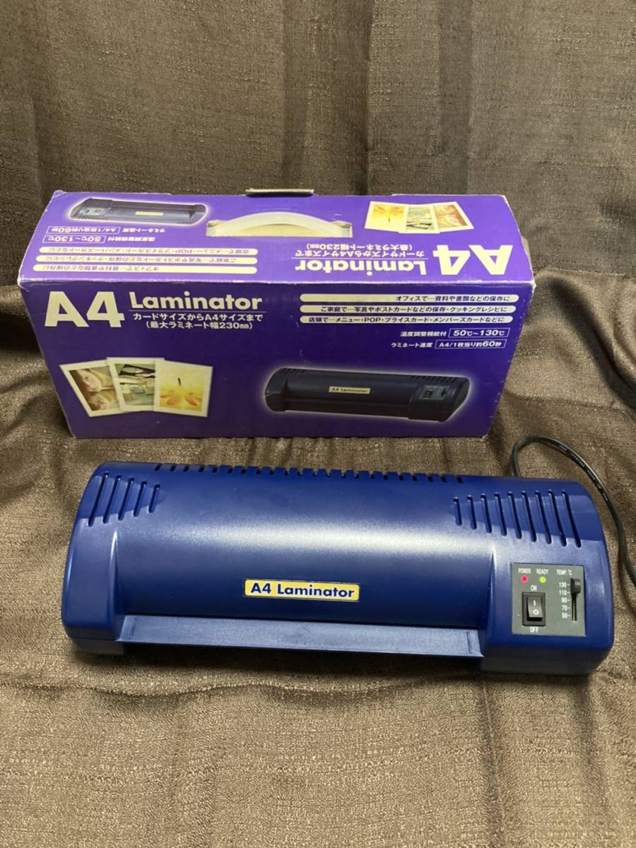 迅速配送☆彡 送料無料♪ ラミネーター A4 温度調整 （50～130℃） K14-4004の落札情報詳細 - Yahoo!オークション落札価格検索 オークフリー