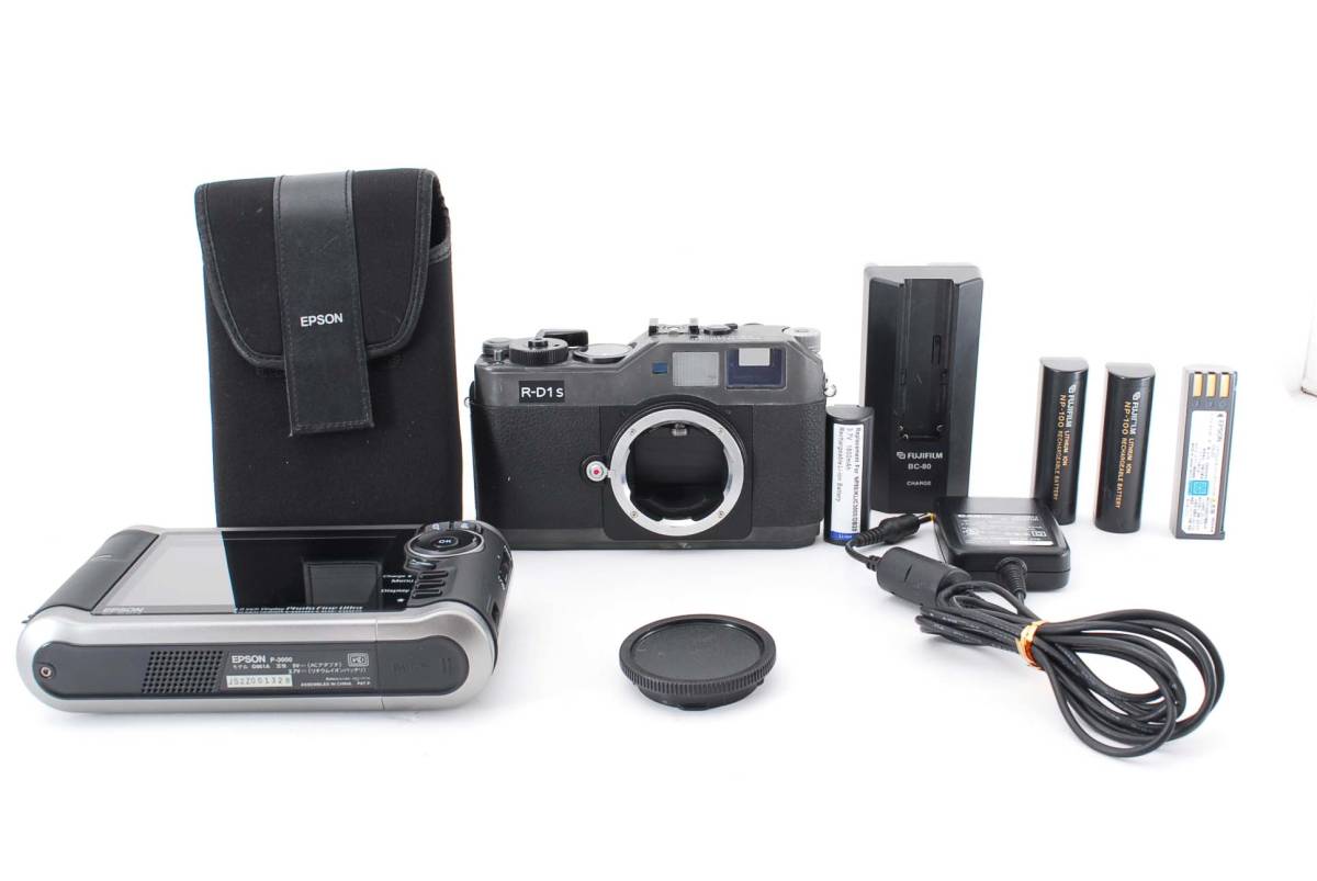 【傷や汚れあり】KT1134 ★超希少品!! EPSON R-D1S + エプソン ビューワー P-3000 デジタルレンジファインダー ...