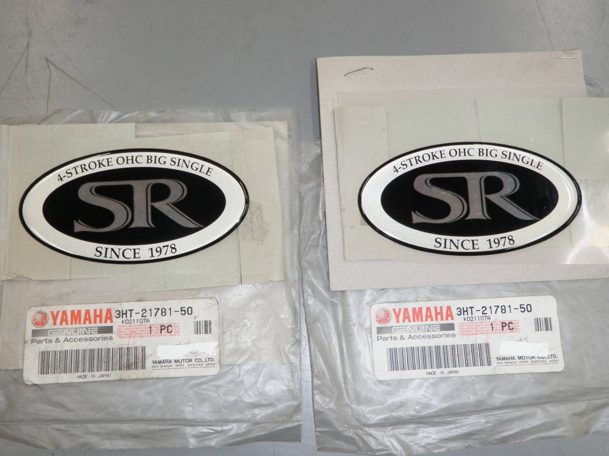 【未使用】SR400 サイドカバーエンブレム 3HT-21781-50 リアホイールスポーク 不足有り 48U-25304-00 純正新品 ...