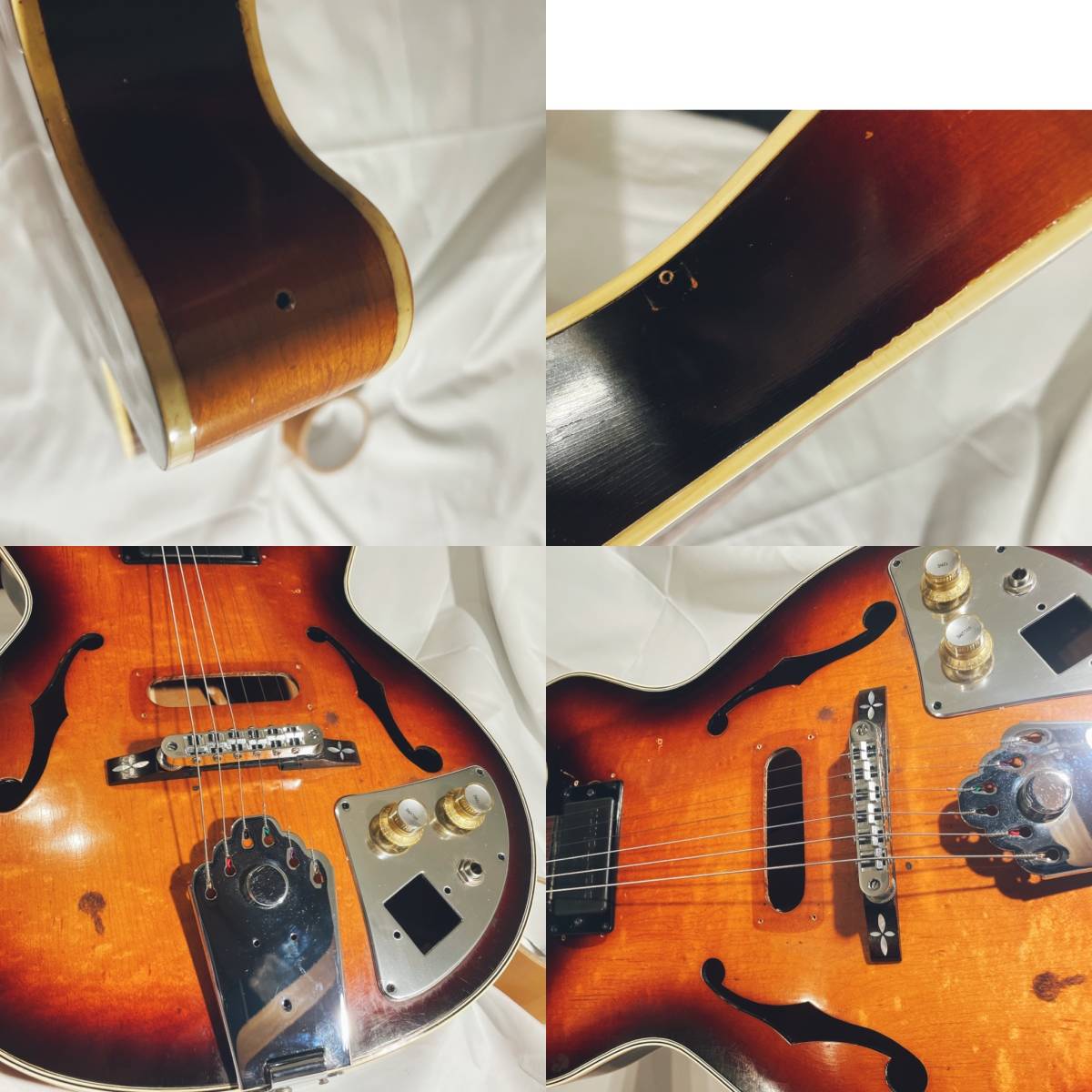 teisco EP-9 BARTOLINI custom改造品 ビザール ギブソン gibson ES-125 ES-175 390 335 ...