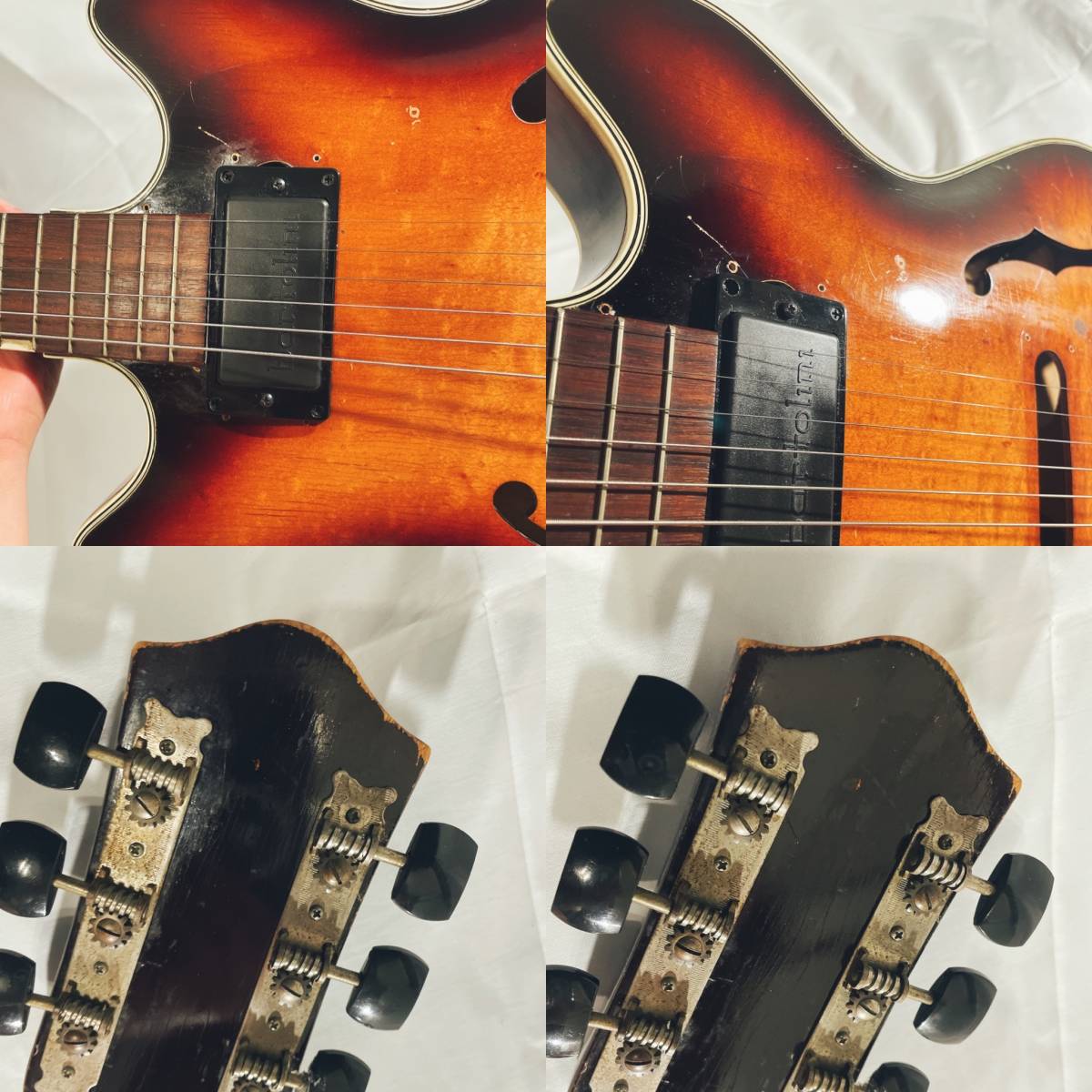 teisco EP-9 BARTOLINI custom改造品 ビザール ギブソン gibson ES-125 ES-175 390 335 ...