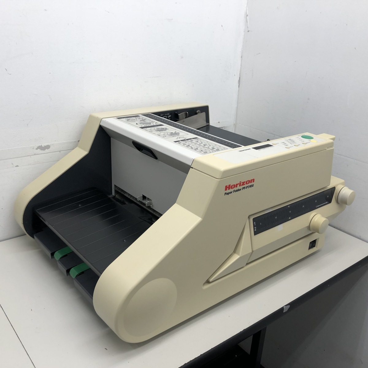 【傷や汚れあり】 Horizon ホリゾン B5～A3用紙対応 紙折機 Paper Folder PF-P3100 通電OK 動作訳有り 現状 ...
