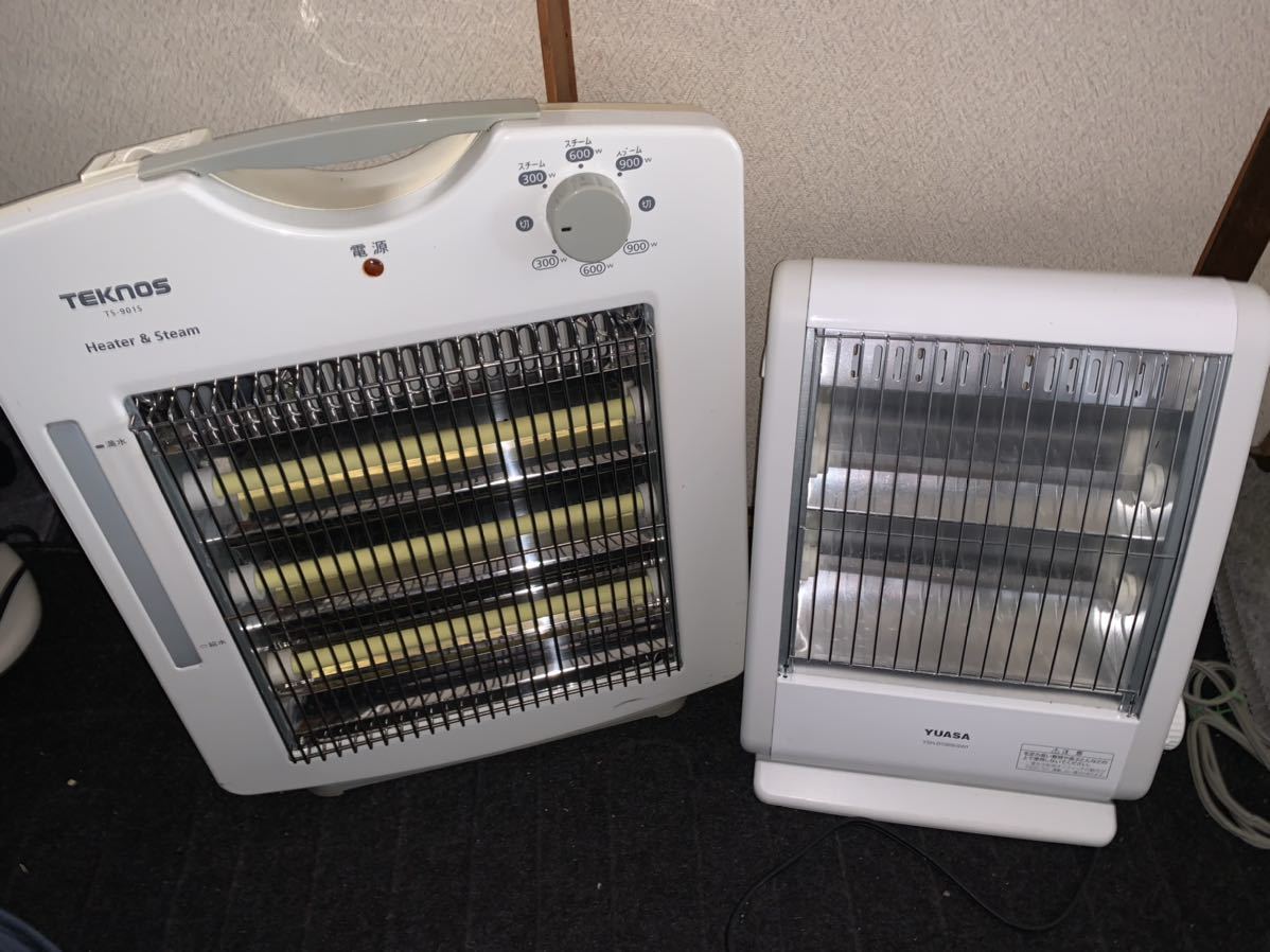 【やや傷や汚れあり （詳細）】YUASA ユアサ 電気ストーブ YSH-D700S＆TEKNOS TS-901S 2台の落札情報詳細 - ヤフオク落札価格検索 オークフリー