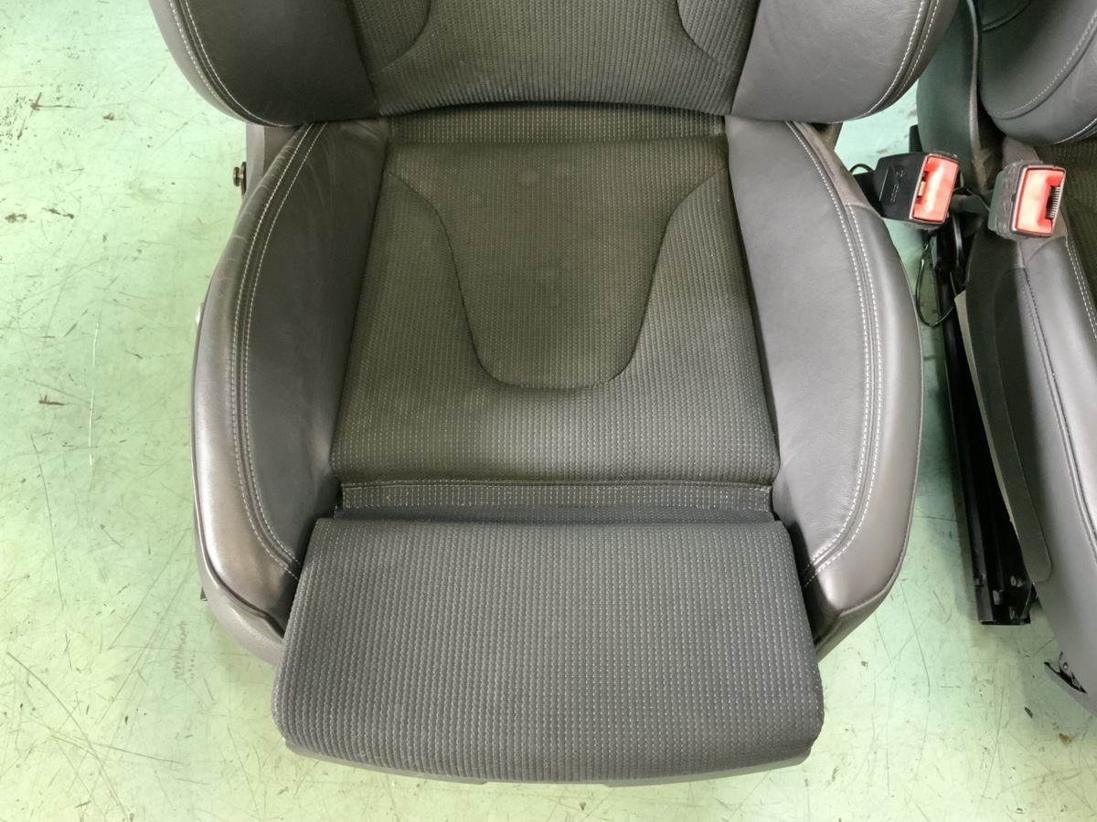 【やや傷や汚れあり （詳細）】アウディ A4 後期 Sライン 8KCDN 純正 シートセット 1台分 運転席 助手席 電動 ハーフレザー シートヒーター リア AUDI 31240 P021の ...