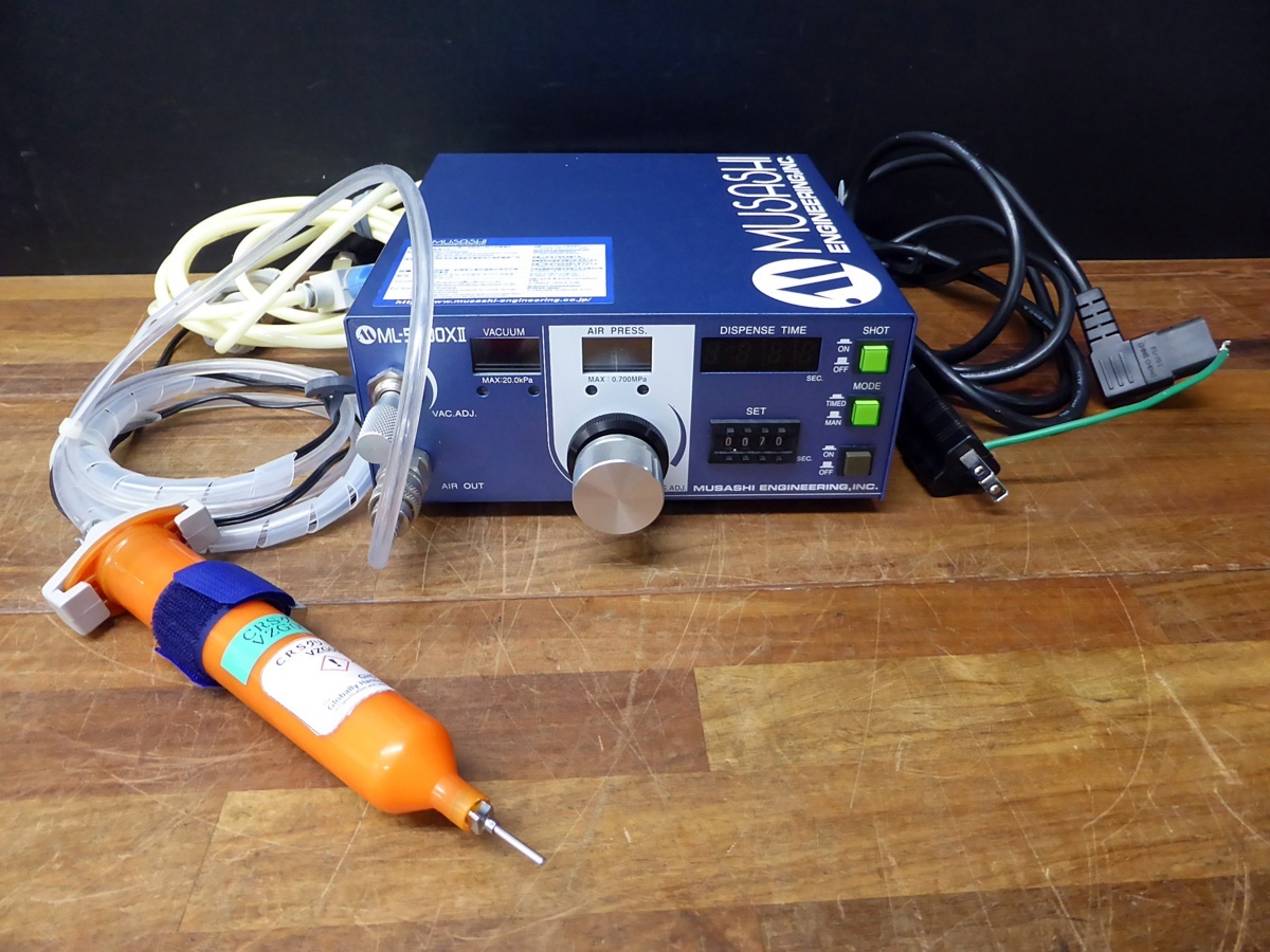 MUSASHI M22-123 SHOT mini ショットミニ 3軸 卓上型塗布ロボット ディスペンサー 武蔵エンジニアリング 通電OK ...