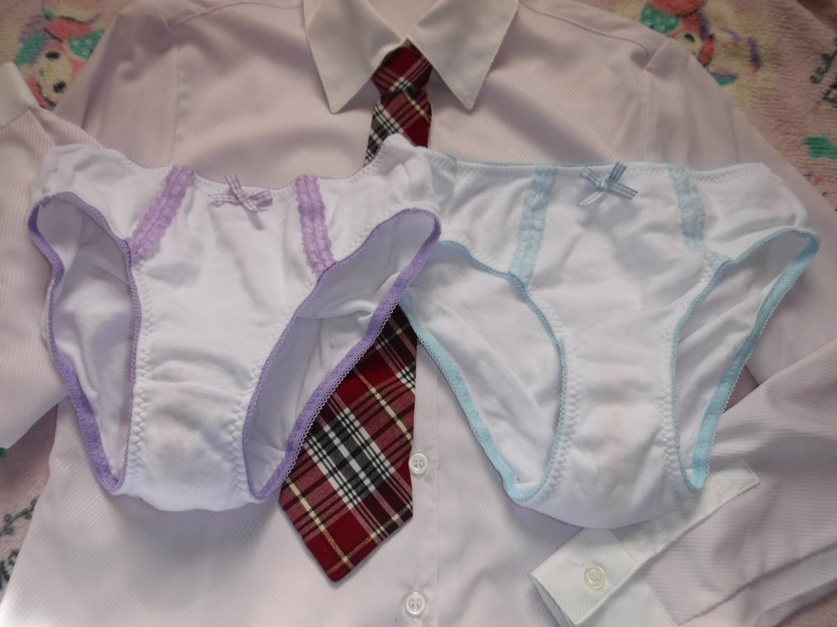 【未使用】JC(14)♪165㎝♪吸収力抜群の綿生地♪純白系ジュニアショーツ♪普段用★通学用★クロッチ難♪密封発送★下着★パンティ★ティーンズ ...