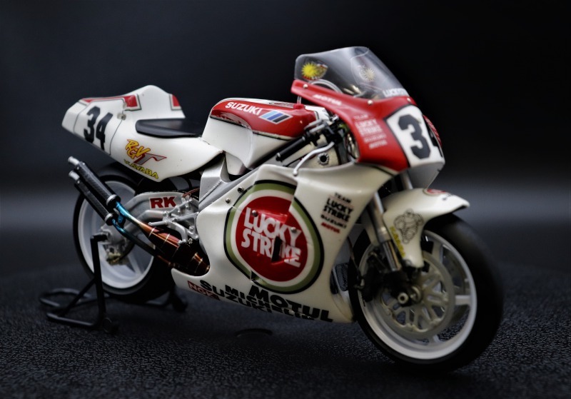 ★ジャンク品★ヘルメット・グローブ・Tシャツ・バイク模型セット サイズ：59・60cm Kevin・Schwantz ケビン・シュワンツ ...