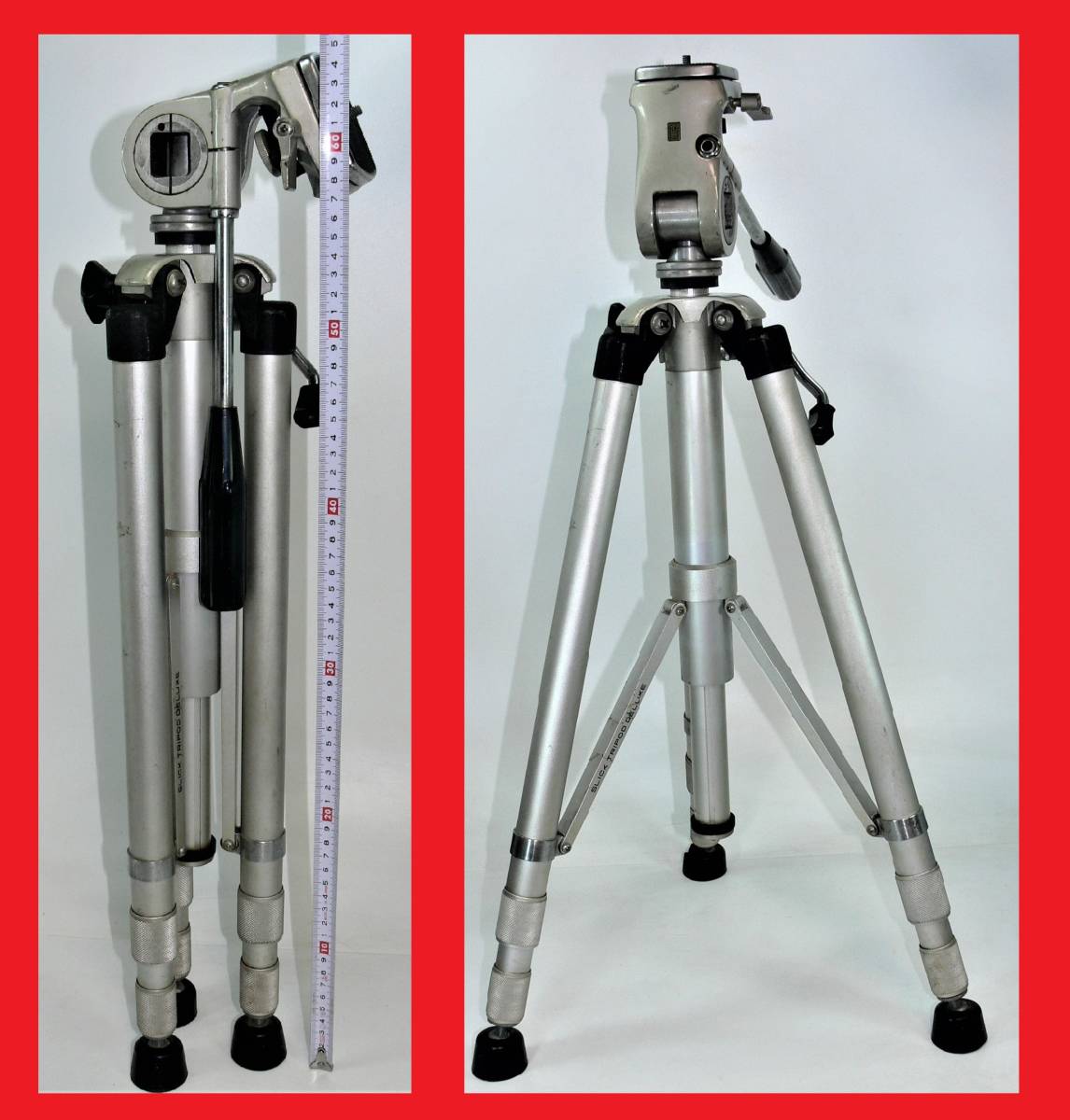 スリック マスター デラックス アルミ三脚 3段 SLIK MASTER TRIPOD DELUXE の落札情報詳細| ヤフオク落札価格情報 オークフリー