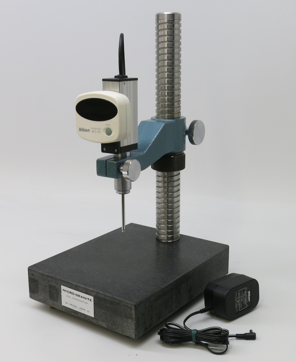 Nikonニコン測定器 DIGIMICROマイクロヘッドMH-15M カウンタTC-101A スタンド付き 厚み、シート厚み測定等に便利です ...