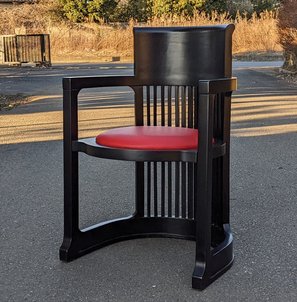 【未使用】フランクロイドライト バレルチェア フランク・ロイド・ライト チェア イス 椅子 Frank Lloyd Wright タリアセン2 黒 BB009 の落札情報詳細| ヤフオク落札 ...