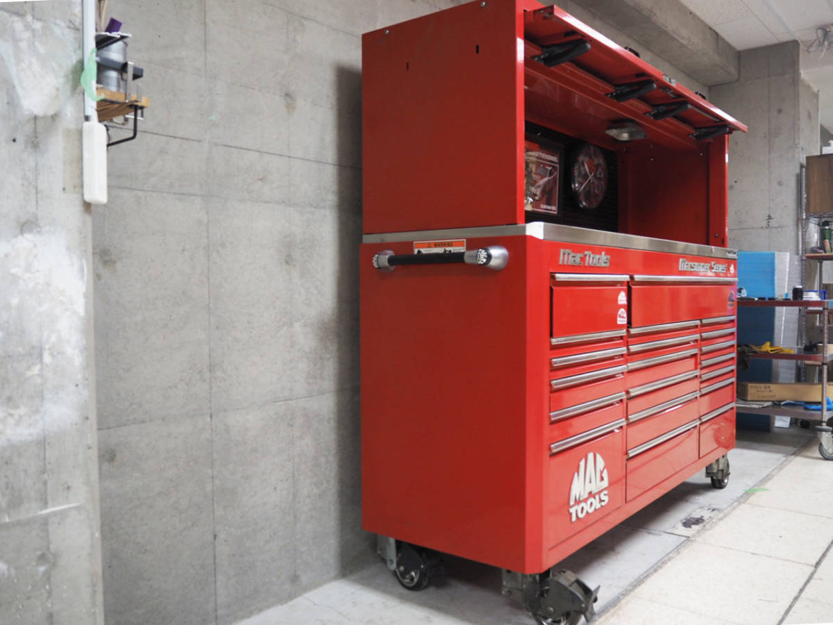 【やや傷や汚れあり】MAC マックツール マキシマイザー MB1880 工具箱 ステンレストップ/ MB18898 スペースステーション / MB1870 フルサイズサイドキャビネットの落札 ...