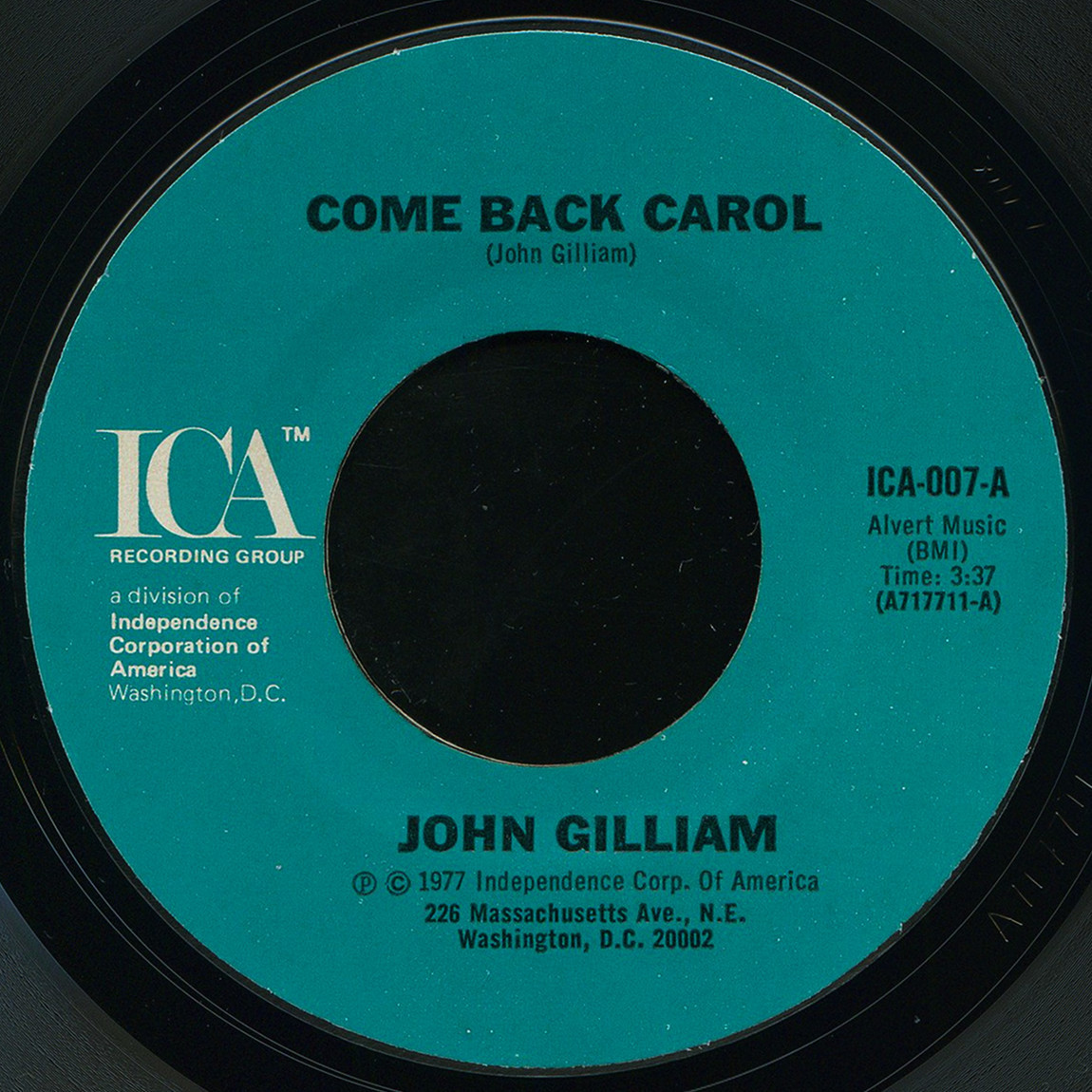 【目立った傷や汚れなし】[SOUL 45] JOHN GILLIAM / Come Back Carol / ICAの落札情報詳細 - Yahoo!オークション落札価格検索 オークフリー