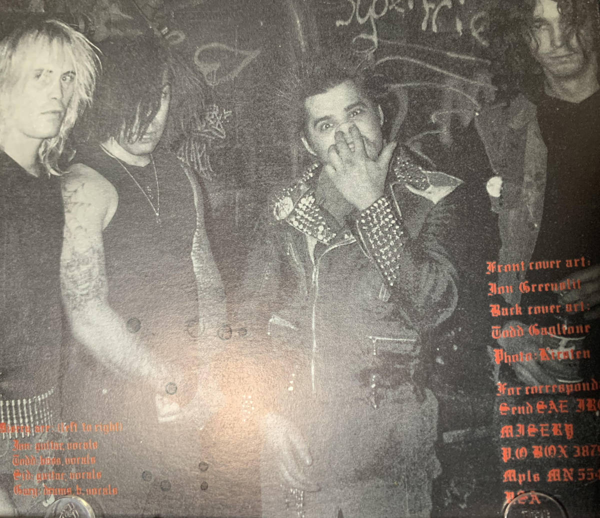 【やや傷や汚れあり】90's US CRUST Hardcore Punk Misery【Production Thru ...