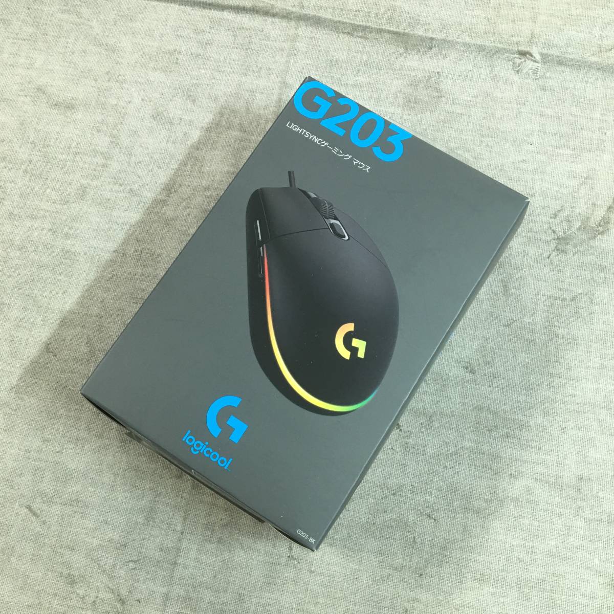 【未使用に近い】現状品 Logicool G ロジクール G ゲーミングマウス 有線 G203 LIGHTSYNC RGB 6個プログラムボタン 85g軽量 G203-BK の落札情報詳細 ...