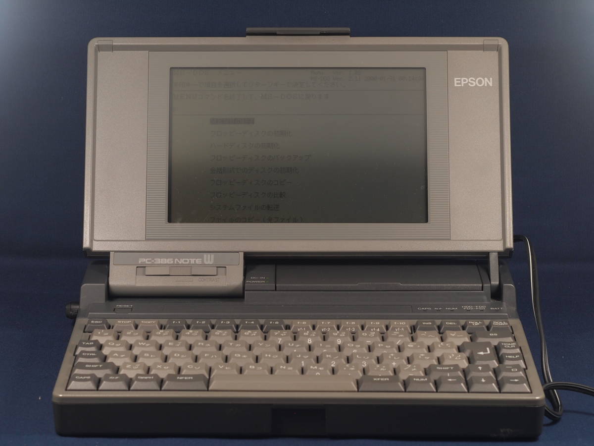 【全体的に状態が悪い】EPSON PC-386 NOTE W （増設RAM付）ジャンク品 の落札情報詳細| ヤフオク落札価格情報 オークフリー