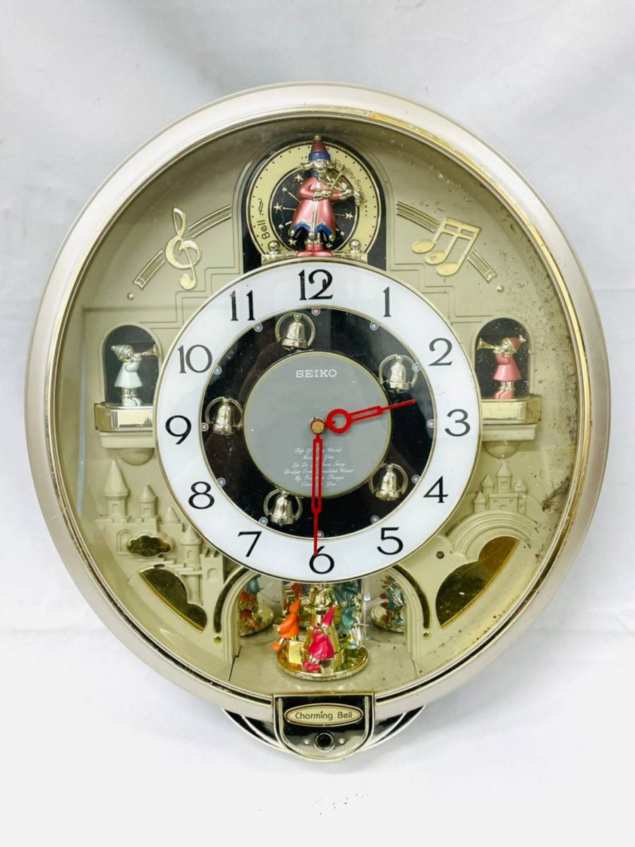 【全体的に状態が悪い】13440*1 SEIKO セイコー カラクリ時計 RE538S チャーミングベル 壁掛け時計の落札情報詳細 ...