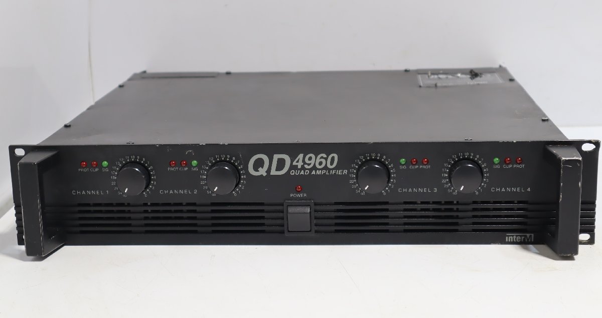 【傷や汚れあり】140☆Inter-M インターエム アンプ QUAD AMPLIFIER QD4960☆3O-996の落札情報詳細 - ヤフオク落札価格検索 オークフリー