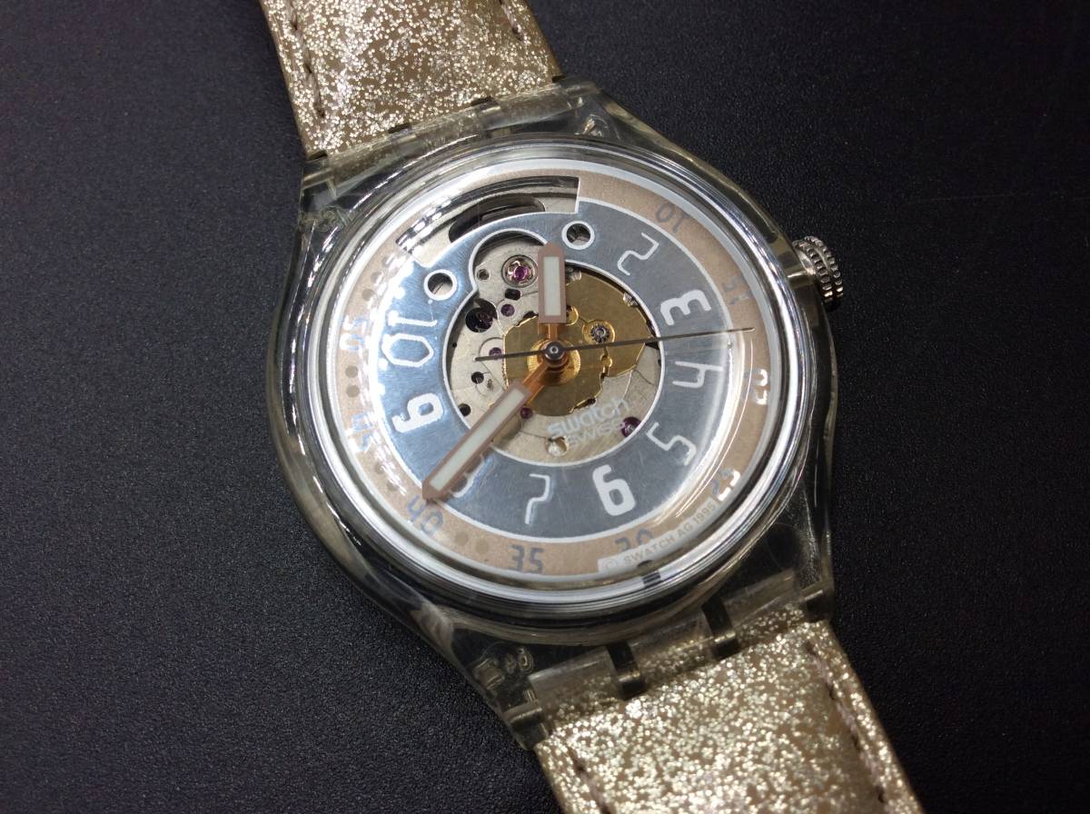 スウォッチ 93年製 自動巻き メカニカル SWATCH AUTOMATIC 23石 スイス製 フルオリジナル 裏スケルトン 極美品 ビンテージ レア 希少 の落札情報詳細| ヤフオク落札価格 ...