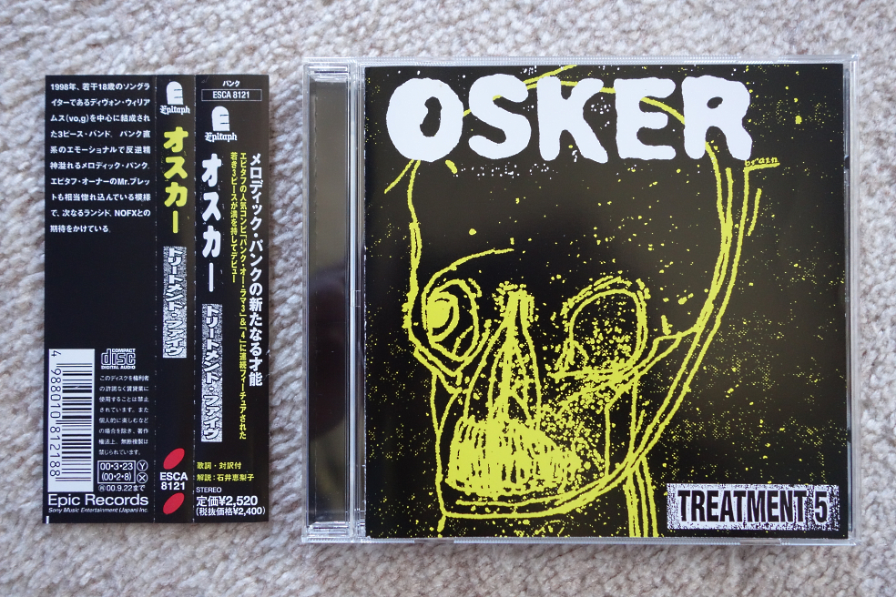 【目立った傷や汚れなし】Osker / Treatment 5 国内盤 帯付き Epitaph オスカーの落札情報詳細 - ヤフオク落札価格 ...