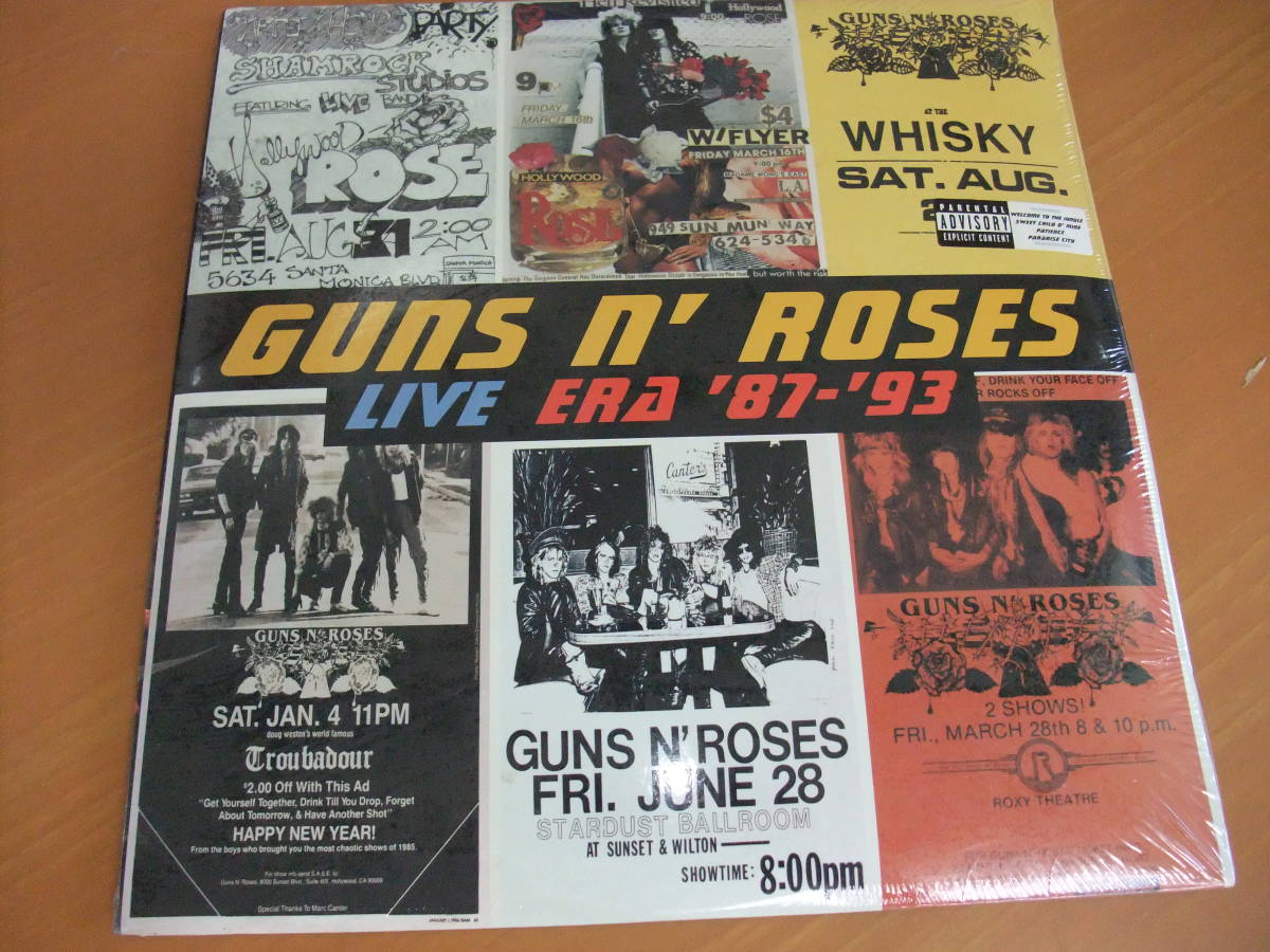 【未使用】超レア！未開封品 GUNS N’ ROSES / Live Era ’87-’93 US盤 4LP ガンズ・アンド・ローゼズ ...