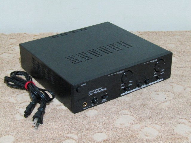 【やや傷や汚れあり】☆美品☆PHONIC AM55 アナログミキサー＆MASSIVE POWER AMPLIFIER OE-M22 パワー ...