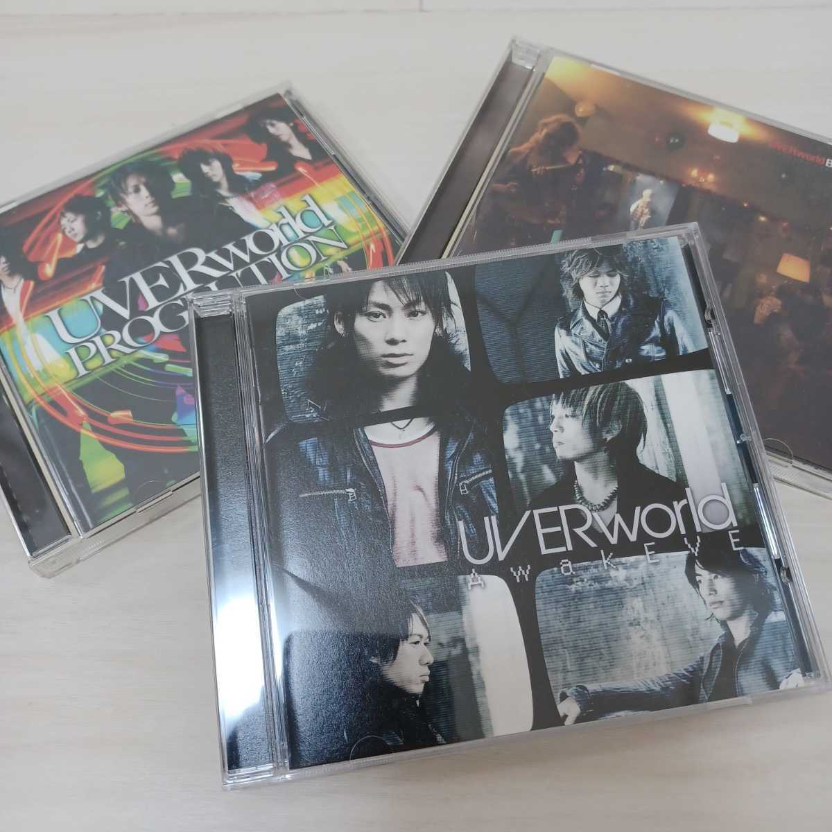【目立った傷や汚れなし】UVERworld ウーバーワールド CDアルバム AwakeEVE BUGRIGHT PROGLUTION 3枚 ...