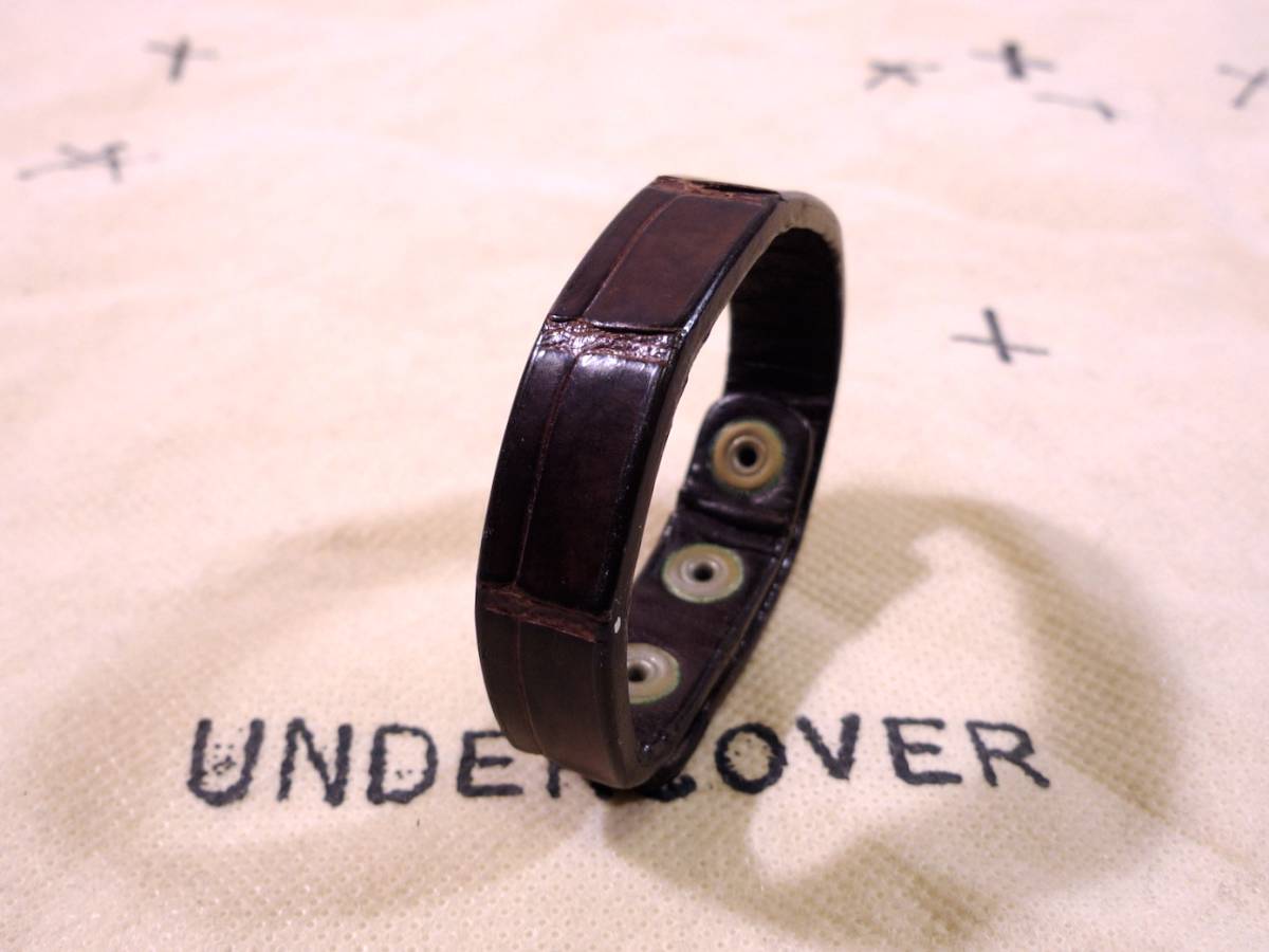 【未使用に近い】JONIO愛用 assemble AFFA 幻の最高級クロコダイル レザーブレスレット ジョニーロットン愛用カラー!改良品!! fragment/UNDERCOVERの落札情報 ...